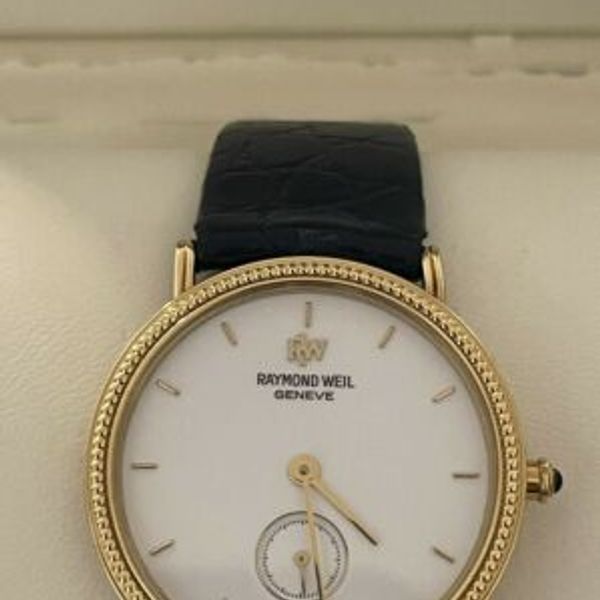 Raymond Weil Watch Men’s Woman 1993 Model 9825 18kt Gold plated Box ...
