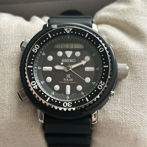 Seiko Prospex Solar Hybrid "Arnie" Divers 200M Men's Watch SNJ025 ...