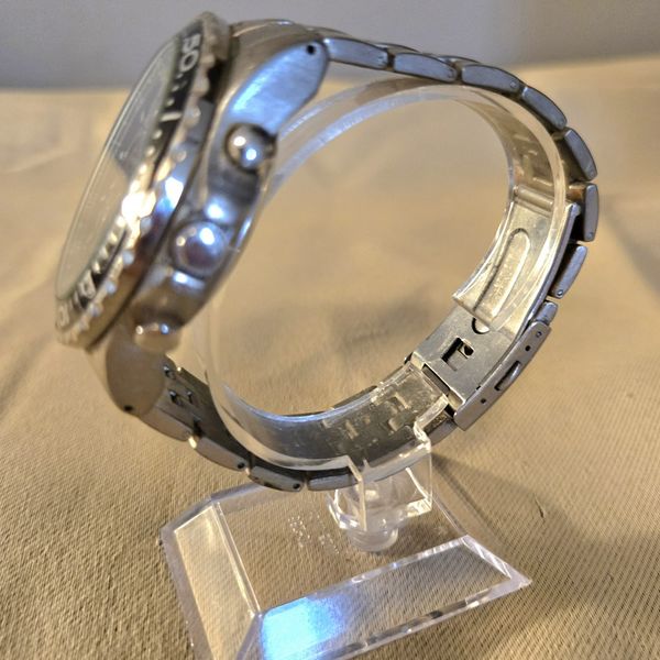 Elgin Men's Watch DIGITAL & ANALOG Big Face Chronograph Watch Silver ...
