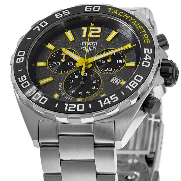 New Tag Heuer Formula 1 Quartz Chronograph Grey Men's Watch CAZ101AG ...