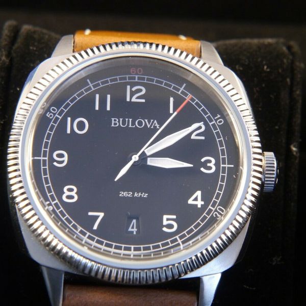 Bulova Accutron II Military .UHF 96B230 . Boxed . Screw- Down Crown ...