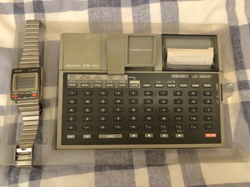 Rare SEIKO UC-2000/2200 Quartz LCD Watch & Keyboard | WatchCharts ...