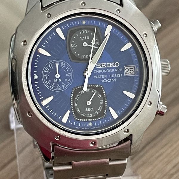 Vintage Seiko V657-9060 Chronograph Menâ s Watch, Quartz, 40mm Face ...