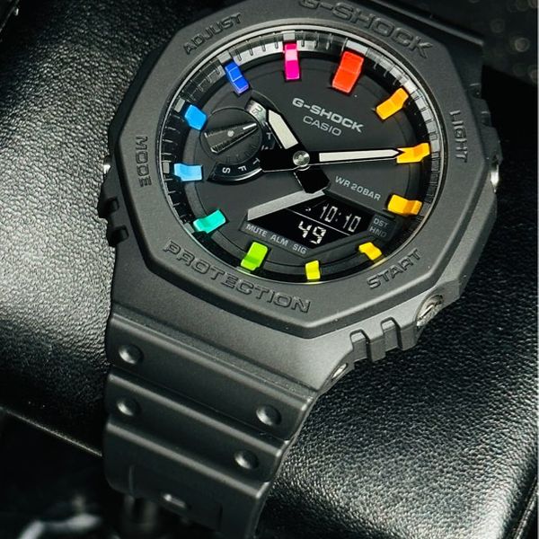 G-SHOCK GA-2100 Rainbow , Rainbow index , Rainbow hour markers , GA ...