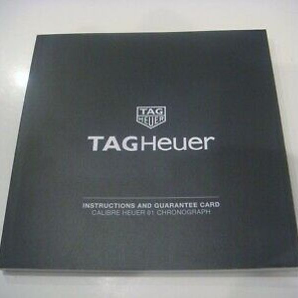 Tag Heuer Instruction Watch Book – Calibre Heuer 01 Chronograph ...