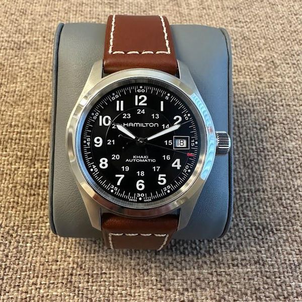 [WTS] Hamilton Field Khaki Automatic 38mm on Brown Strap H70455533 ...