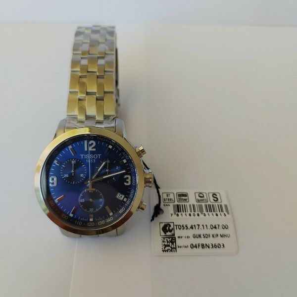 Tissot PRC 200 Blue Dial Stainless Steel Men Watch T055.417.11.047.00 | WatchCharts Marketplace