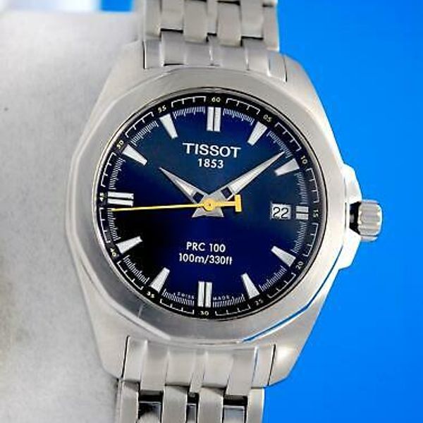 Mens Tissot PRC 100 100M SS watch - Blue Dial - P870/970 RKO-BC-54193 | WatchCharts Marketplace