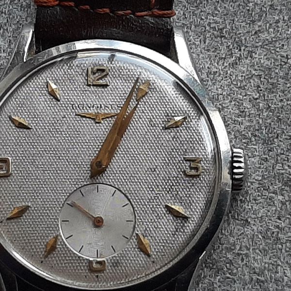 LONGINES MANUALE ANNI 50 Cal. 1268Z. RARO QUADRANTE GUILLOCHE' (A NIDO ...