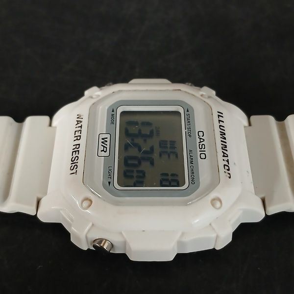 Casio Illuminator F-108WHC Digital Watch White Strap 5 Bar Water ...