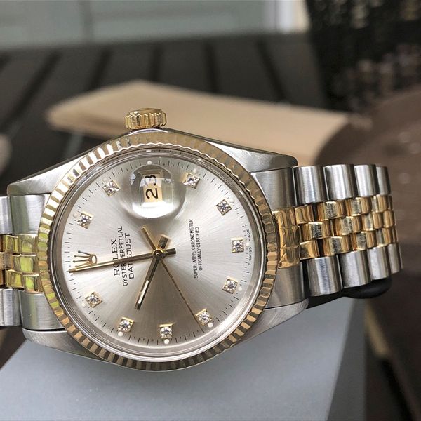 Rolex 16013 Datejust with original diamond dial $3600 Paypal Accepted ...