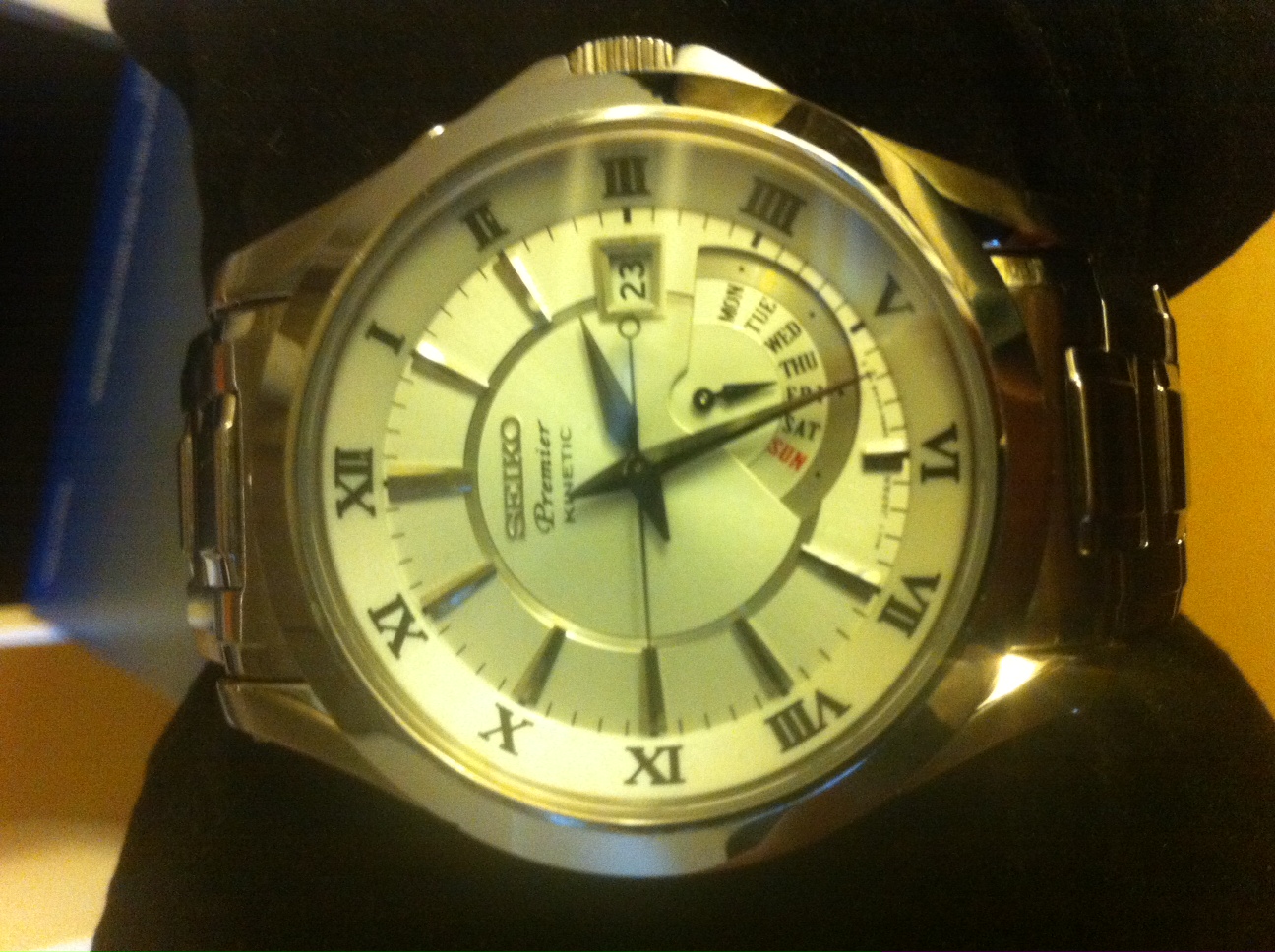 Seiko Premier Kinetic Perpetual Calendar SRN001 Price as of October 2025 | WatchCharts