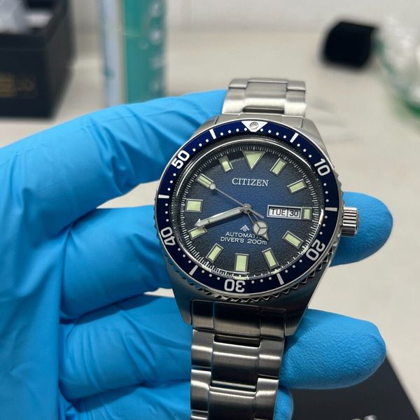 Citizen Promaster Automatic Blue Textured Dial Diver Watch NY0129-58L ...