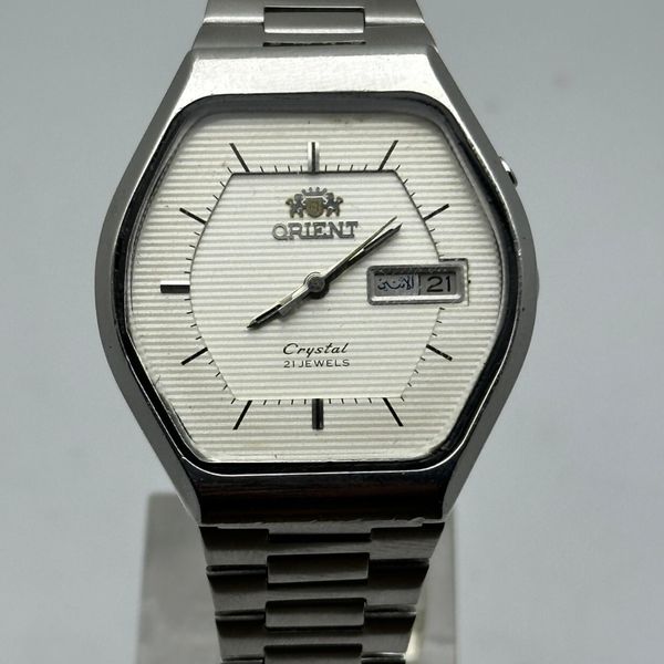 Vintage Orient Crystal Automatic 21 Jewels G469212-4A CA Japan Made Men ...
