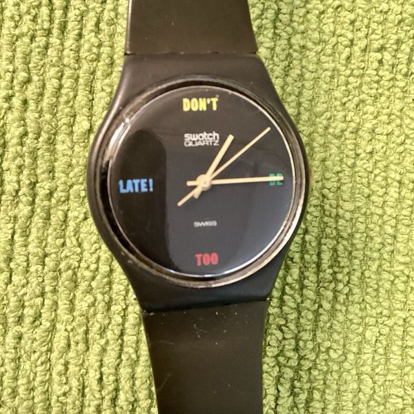Swatch Watch Donâ t Be Late Vintage Rare Working | WatchCharts Marketplace