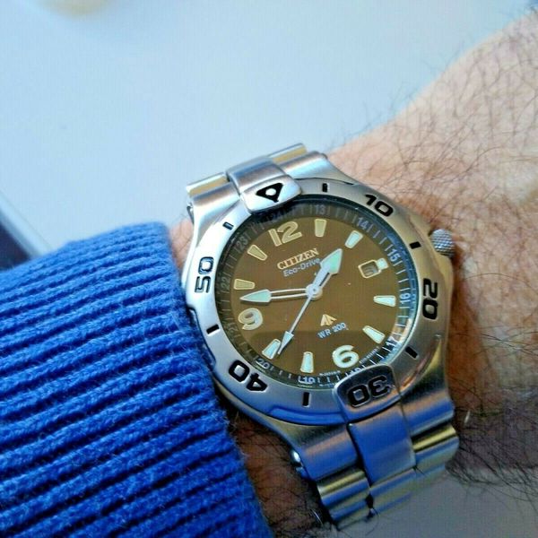 Vintage Citizen Eco Drive WR200 20 BAR RATED PROMASTER. E110-H25284 ...