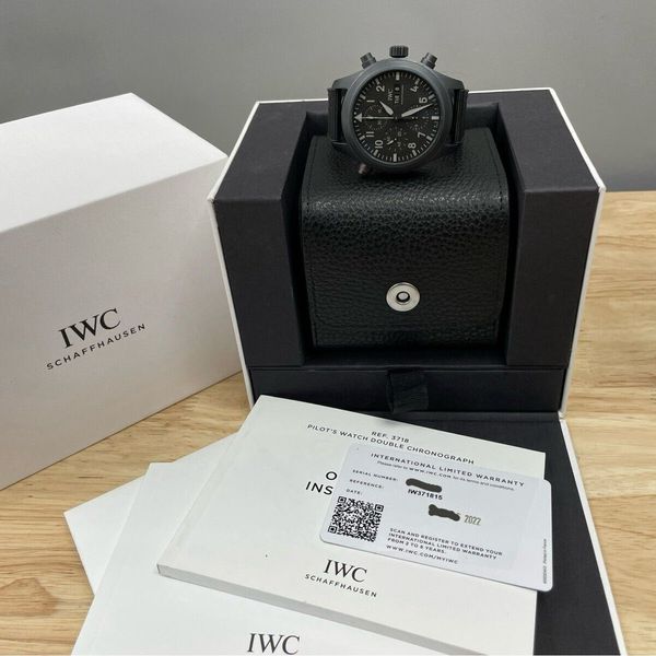 IWC PILOTâ S WATCH DOUBLE CHRONOGRAPH TOP GUN FULL SET 2022 CERATANIUMÂ ...