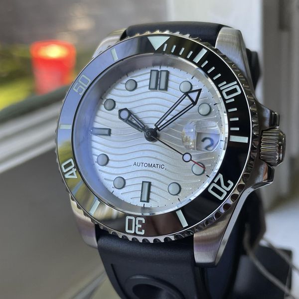 [WTS] A Wave-Dial Diver - A Modded Steeldive, with Engraved AM Dial, Plongeur Hands, Sapphire ...