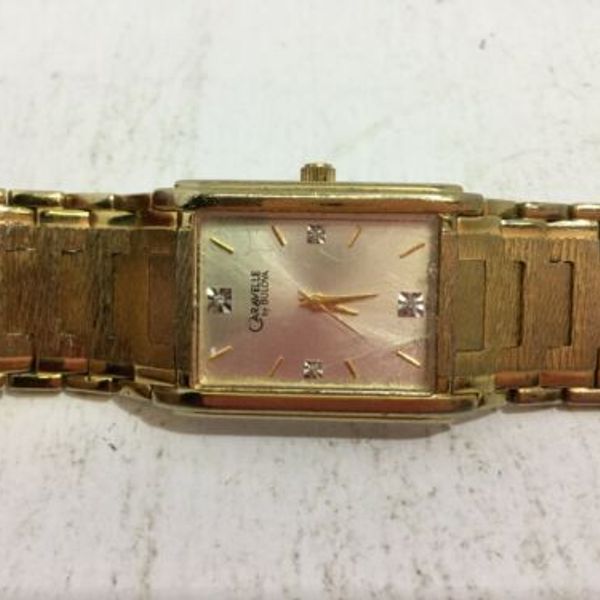 Vintage Caravelle by Bulova Men's C933108 Bracelet Gold Tone Watch ...