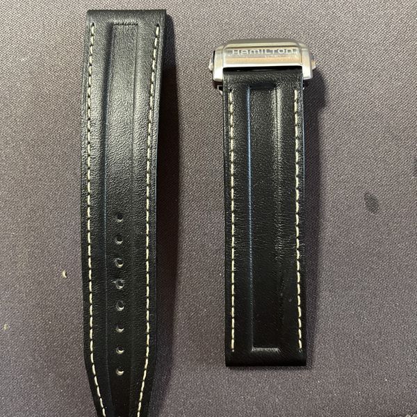 Hamilton leather strap UNWORN 22mm [$50 USD] | WatchCharts Marketplace