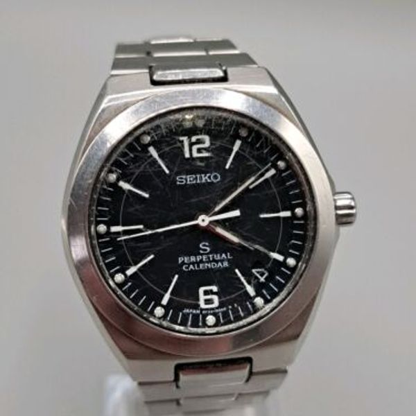 Seiko Sus Perpetual Calendar 8F32-00B0 Watch SPARES OR REPAIR ...