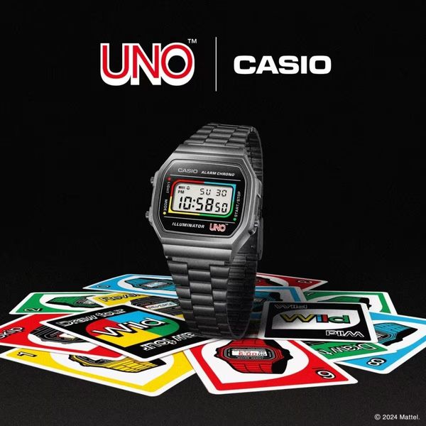 Brand New Casio Classic A168WEUC-1AJR UNO Collaboration Limited Edition ...