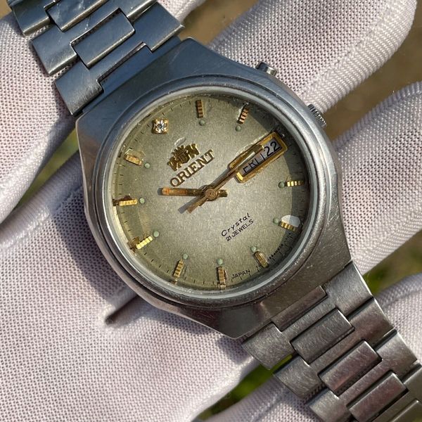 Vintage Orient Crystal Automatic 21 Jewels Japan Made Menâ s Watch ...