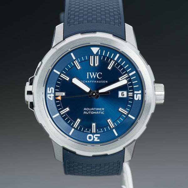 FS: 2023 IWC Aquatimer Automatic IW328801 Blue Dial 42mm Box, Card & Booklets | WatchCharts