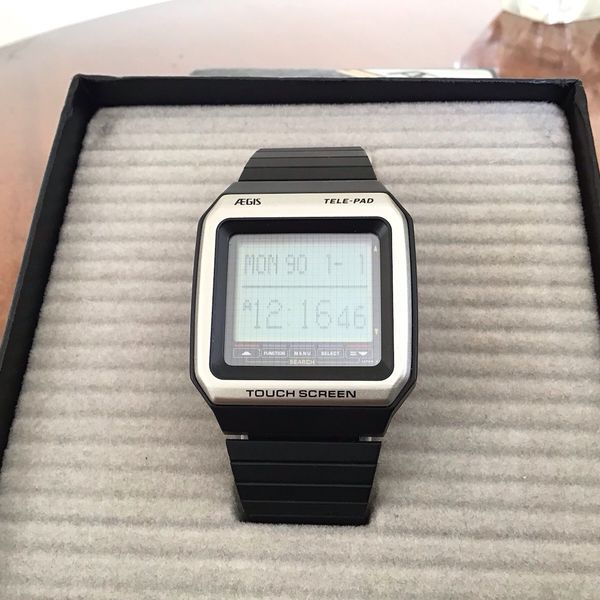 1991 NOS Aegis Telepad (Casio VDB- 100) Touchscreen Digital Watch ...