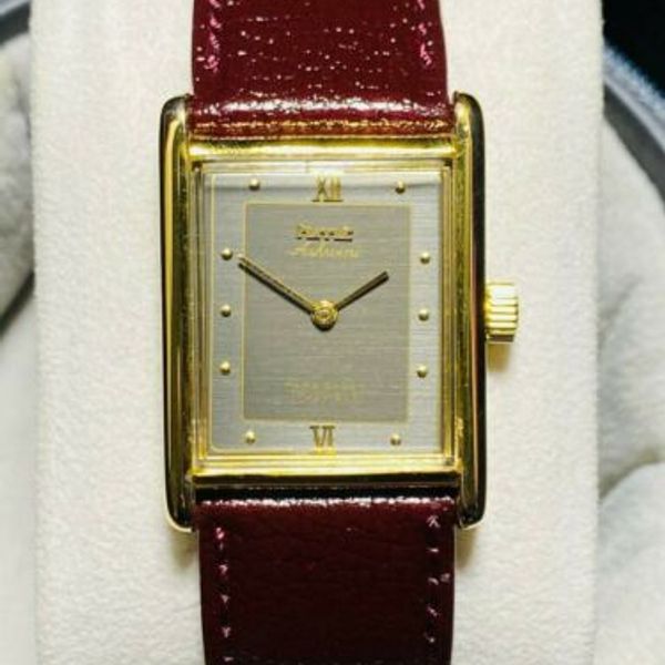 HMT Ashwini Tank Grey Dial Gold Plated Hand Winding 17Jewels Men's ...