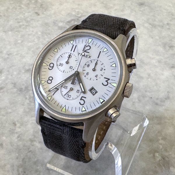 Timex MK1 Chronograph Fabric Strap Men's Watch TW2R68800 | WatchCharts ...
