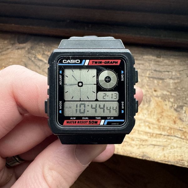 Vintage CASIO Twin-Graph 588 AE-20W / JOHN MAYER | WatchCharts Marketplace
