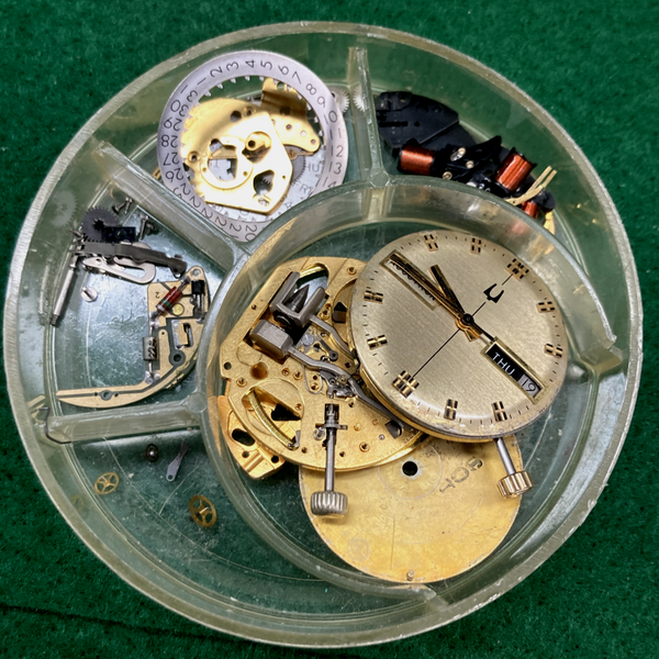 Lot of Bulova Accutron Men's Watch Parts -- Two movements and Dials ...