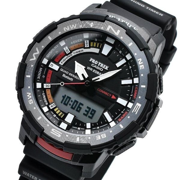 Casio Protrek Angler Line Bluetooth Link Digital Compass PRTB701 200M ...