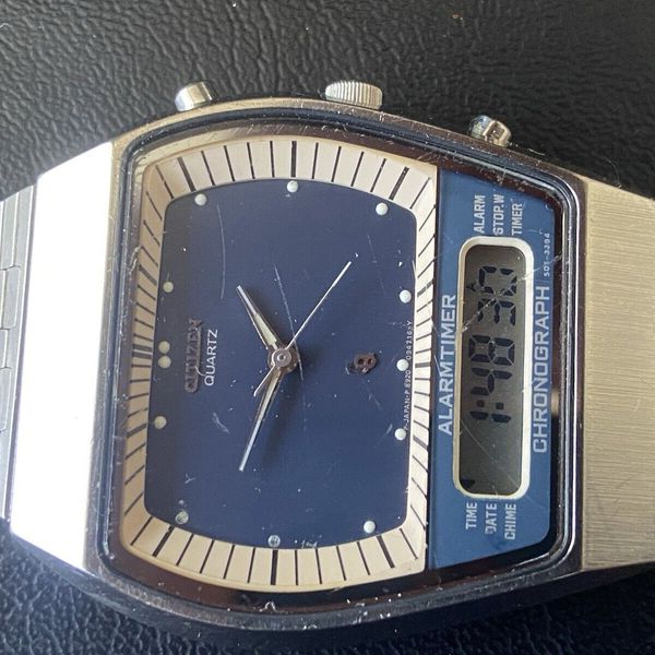 Vintage Analog Digital Citizen Very Rare | WatchCharts Marketplace
