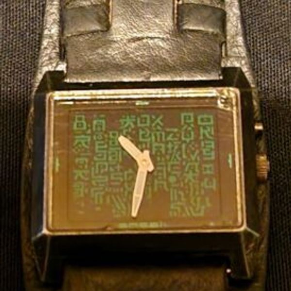 Men’s Fossil Matrix Watch, Limited Edition, Scrolling Characters ...