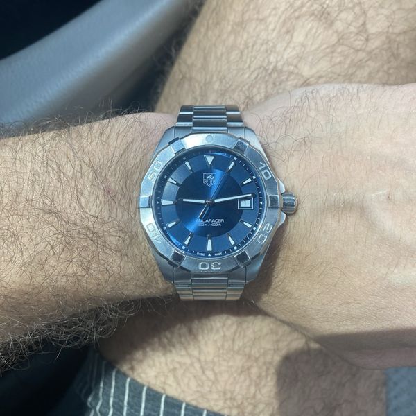 TAG Heuer Aquaracer Blue Men's Watch - WBD1112.BA0928 | WatchCharts ...