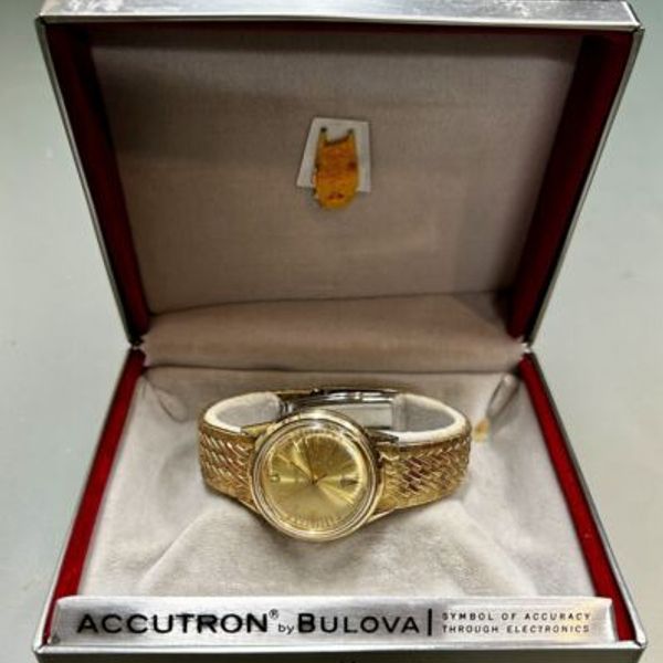 Menâ s Gold Filled BULOVA ACCUTRON "DOCTORS WATCH" ALPHA 1961 ...