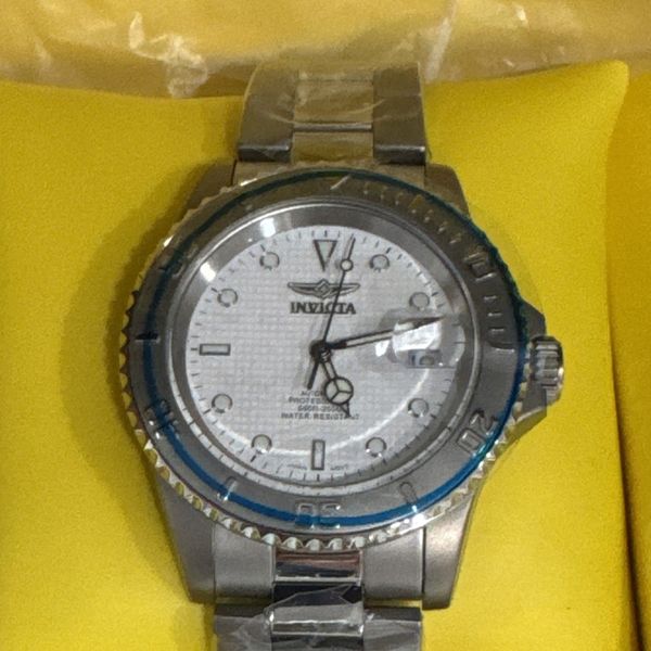 New!! Menâ s Invicta Professi Silver To E White Face Automatic Watch ...