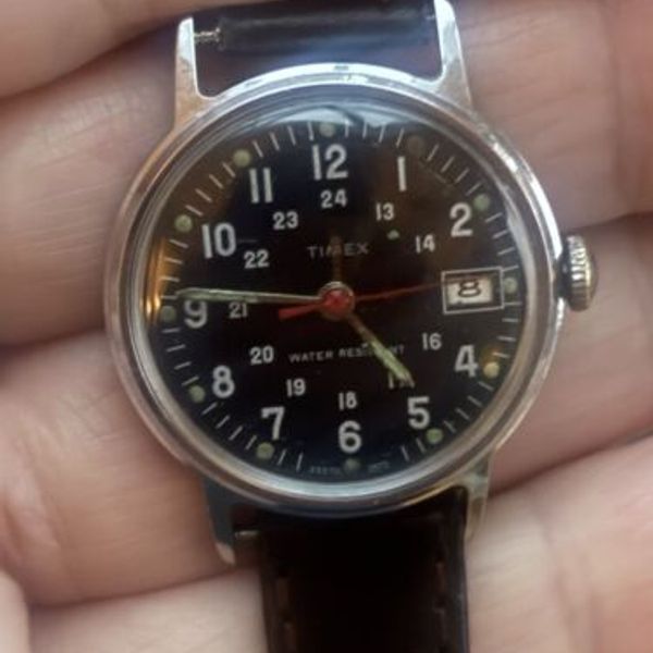 Vintage 1973 Timex Military Style Mens Sprite Watch. Working & Good ...