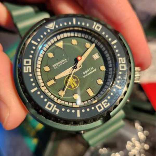 Retangula Emperor Tuna Watch Ms-06 Zaku Gundam Automatic Nh35 Seiko ...