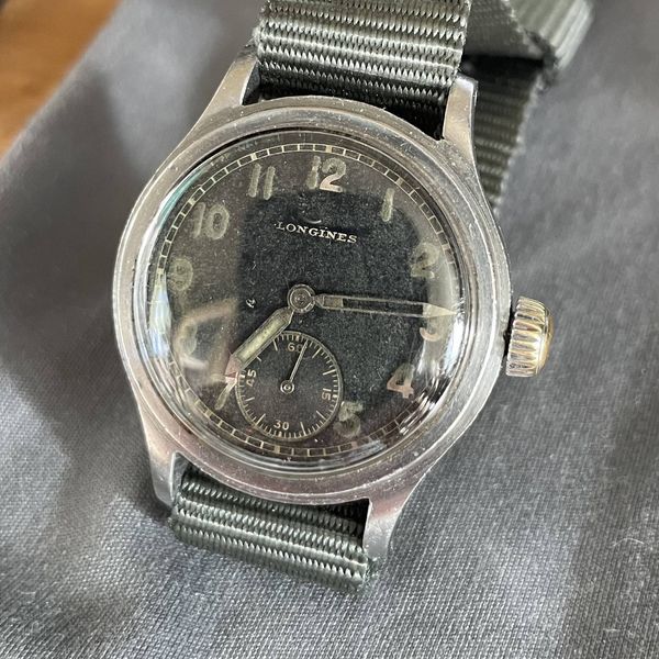 Rare Military Longines DH 1942 Wristwatch, 15 jewel Calibre 12.68Z with ...