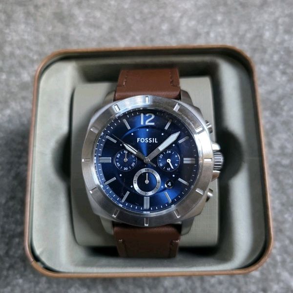 Fossil Privateer Chronograph Brown Leather Watch BQ2819 | WatchCharts ...
