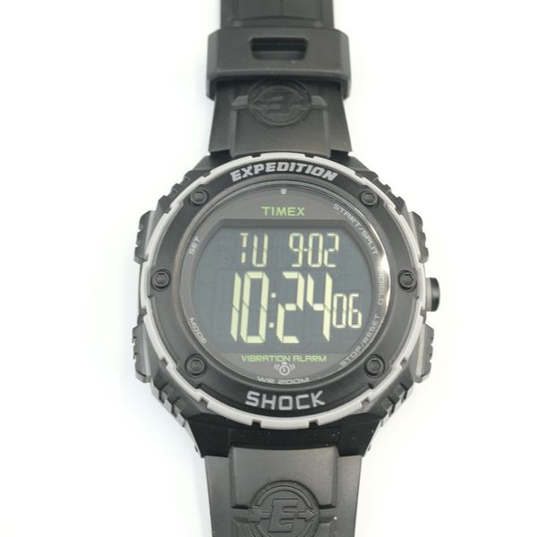 Timex Expedition T49950 Shock Vibration Alarm Quartz Digital Watch 200M ...