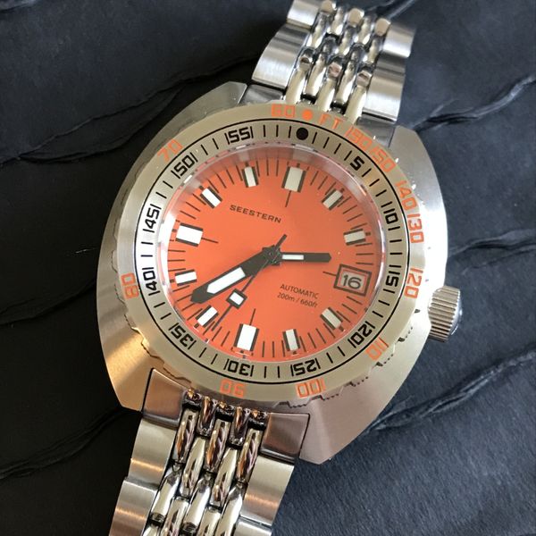 FS-Seestern Automatic Orange Diver-Doxa Homage | WatchCharts