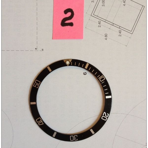 F.S. Rolex Submariner insert, with dot | WatchCharts