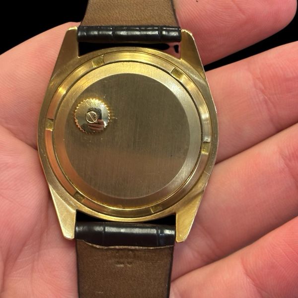 Patek Philippe 3585 Jumbo Blue Linen Dial 18k Gold Original Buckle And ...