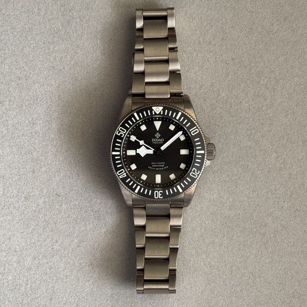 IXDAO Titanium Automatic Dive Watch, 39mm, Matte black dial ...
