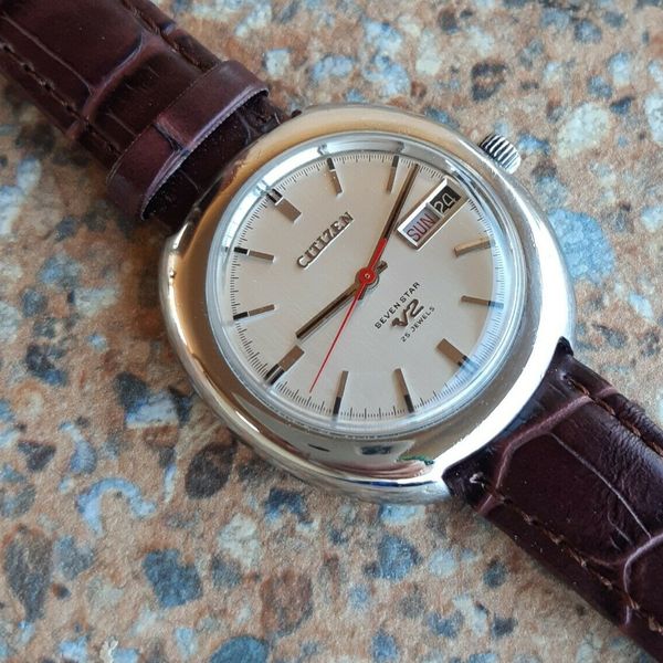 Vintage Citizen Seven Star V2 4-720130 K 25 Jewels Automatic October ...