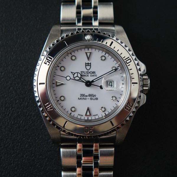 Tudor Prince Date Mini sub 73190 white dial full set | WatchCharts ...